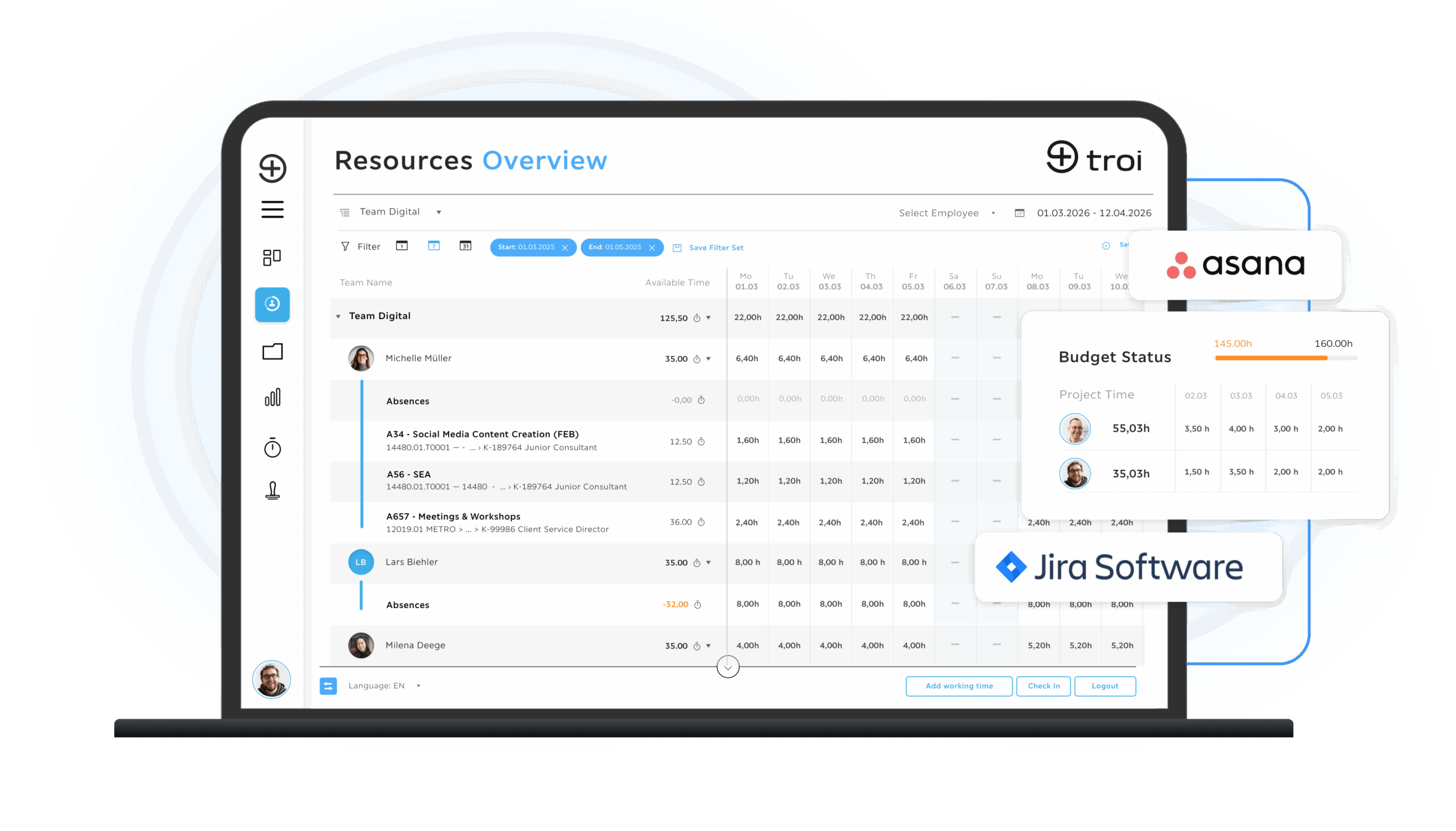 Connected Software Integrations & API for Troi ERP/PSA | Troi
